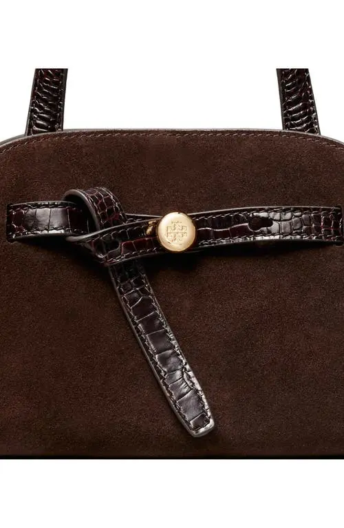 Tory Burch Small Romy Suede Bauletto