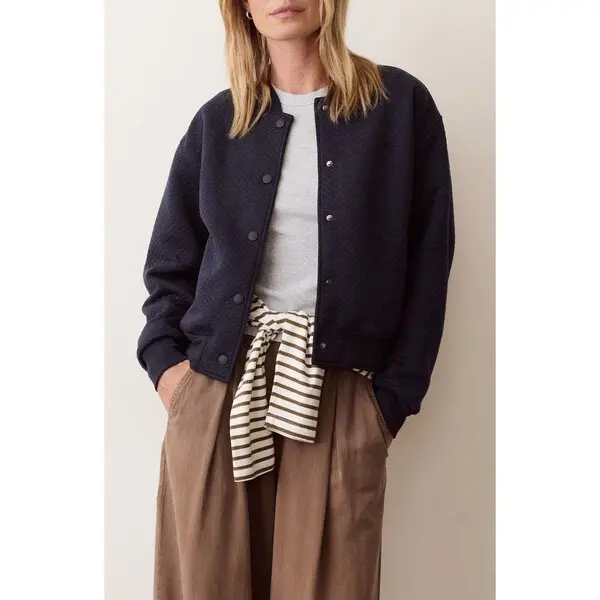 Marine Layer Corbet Quilted Bomber Jacket