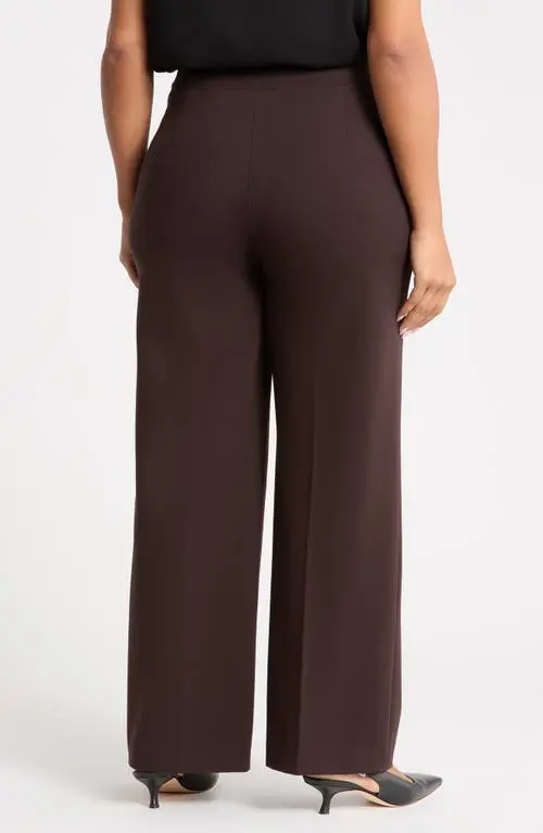 Anne Klein High Waist Wide Leg Pull-on Pants