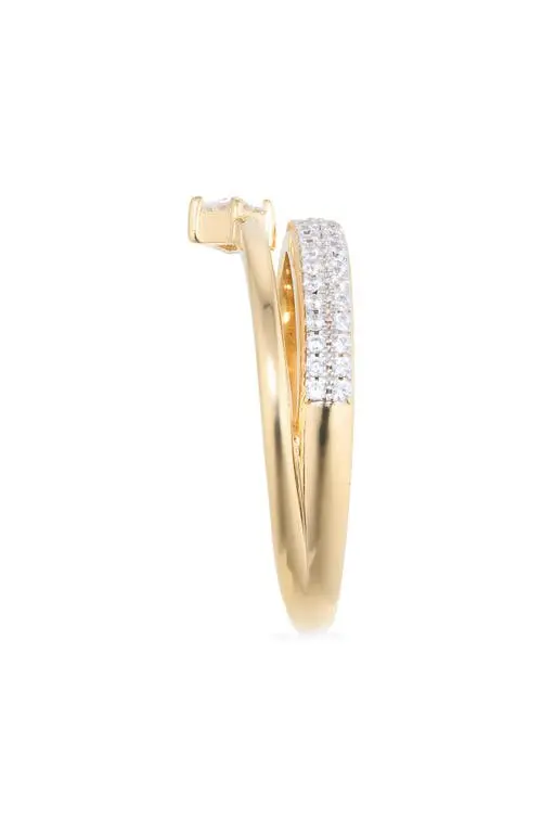 ASTRID & MIYU Pavé Cubic Zirconia Illusion Ring