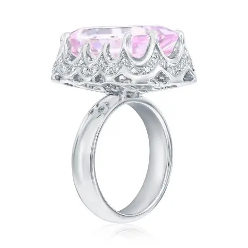 SOUZANA BY SUZY LEVIAN 18k Gold Kunzite & Diamond Ring