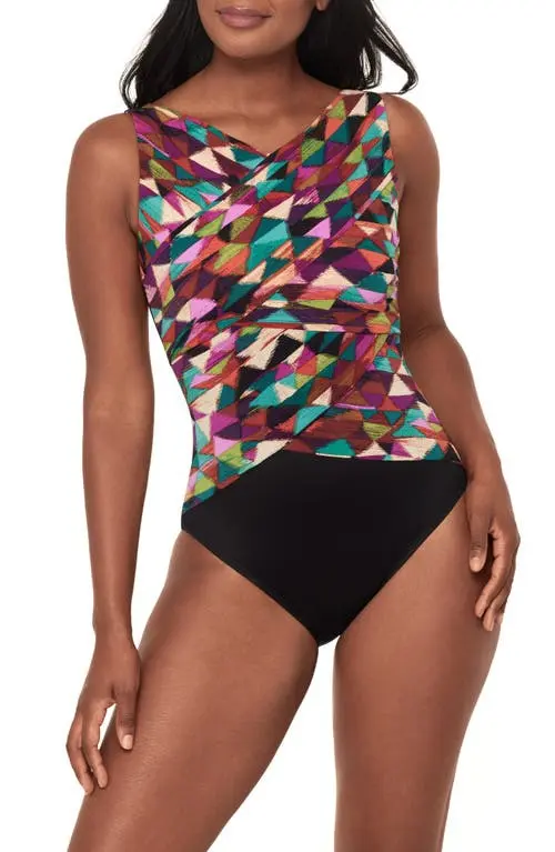 Miraclesuit Brio One-piece Swimsuit - Pink Multi
