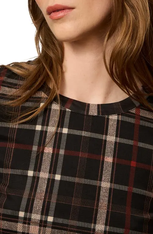 Sanctuary Printed Mesh Top - Cinder Pla