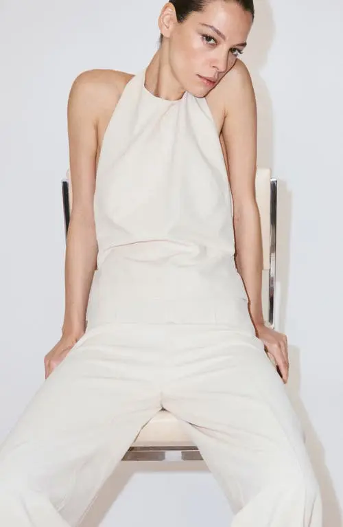 Mango Halter Neck Jumpsuit