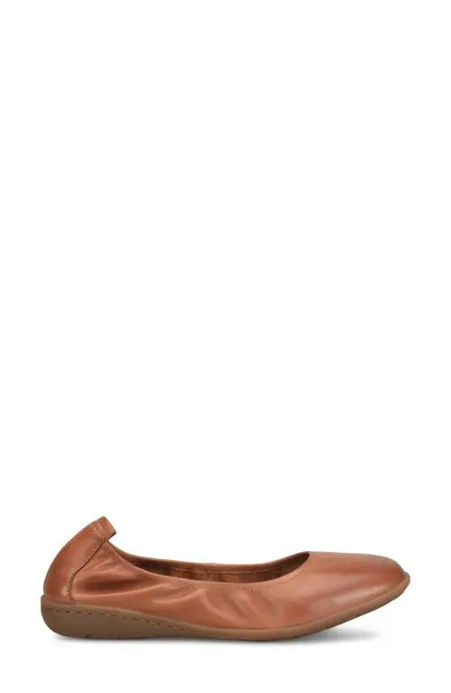 BØRN Felicity Leather Flat - Brown Leather