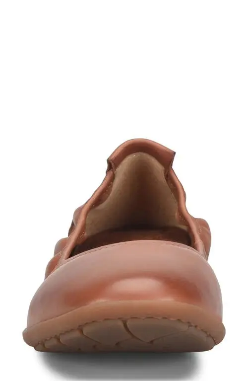 BØRN Felicity Leather Flat - Brown Leather