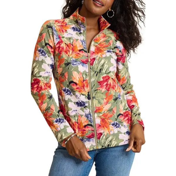 Tommy Bahama Aruba Island Bloom Full Zip Sweatshirt