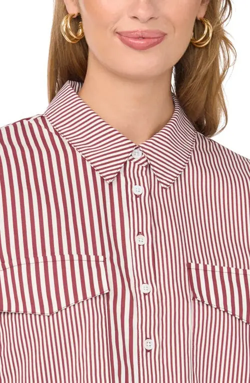 Vince Camuto Striped Long Sleeve Button-up Shirt