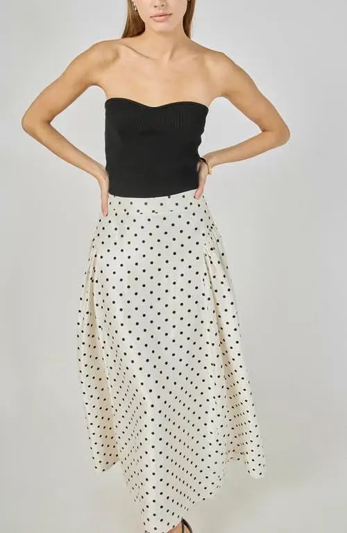 Endless Rose Polka Dot Maxi Skirt