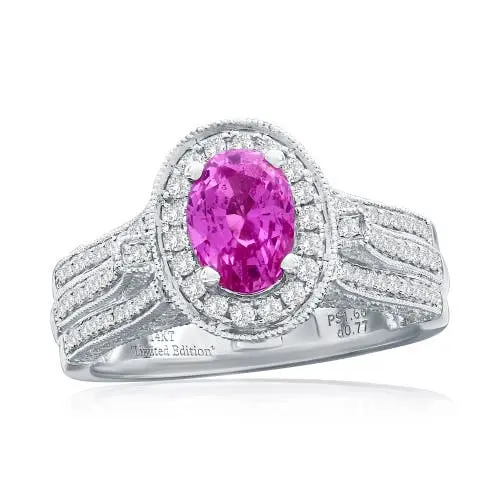 SOUZANA BY SUZY LEVIAN 14k Gold Fancy Sapphire & Diamond Ring - Pink