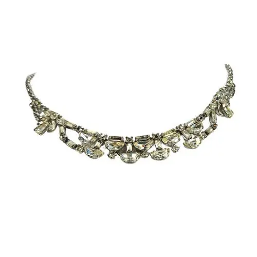 MADISON BEVERLY HILLS Vintage 1950s Rhinestone Necklace