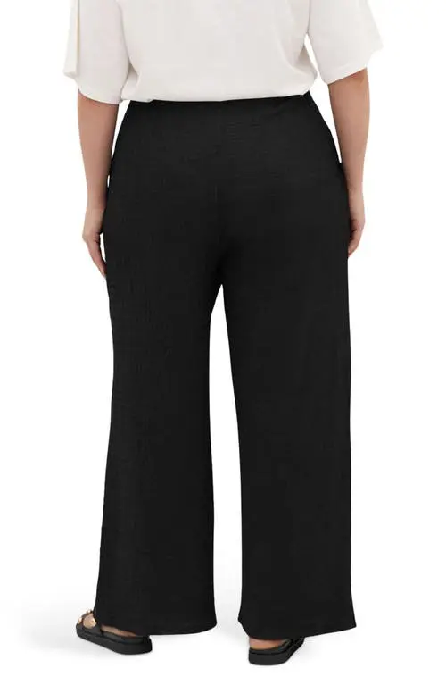 City Chic Brianna Smocked Wide Leg Pants