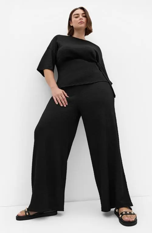 City Chic Brianna Smocked Wide Leg Pants