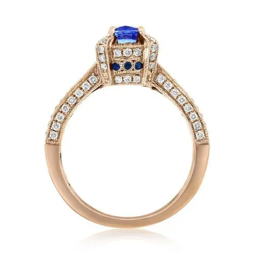 SOUZANA BY SUZY LEVIAN 14k Gold Ceylon Sapphire & Diamond Ring