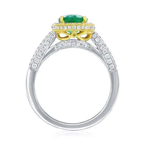 SOUZANA BY SUZY LEVIAN 18k Gold Emerald & Diamond Ring