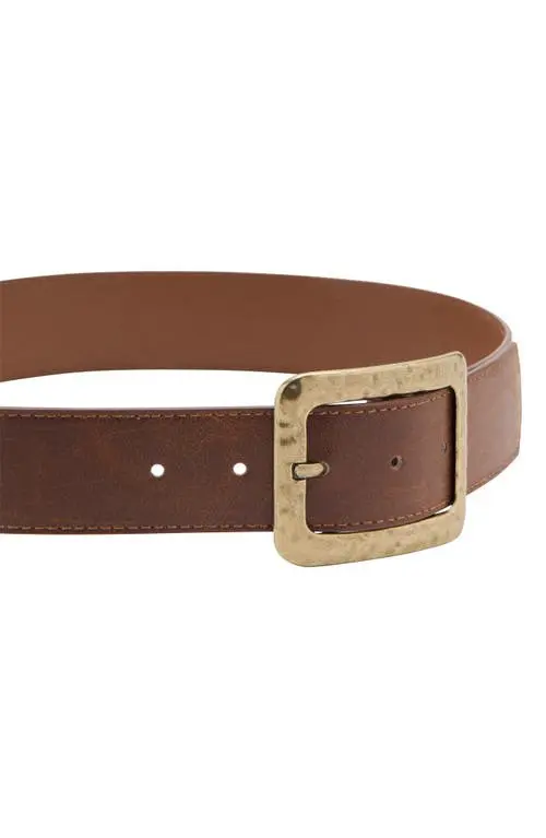 Mango Faux Leather Belt