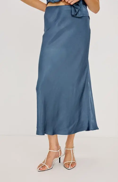 Rails Anya Satin Midi Skirt