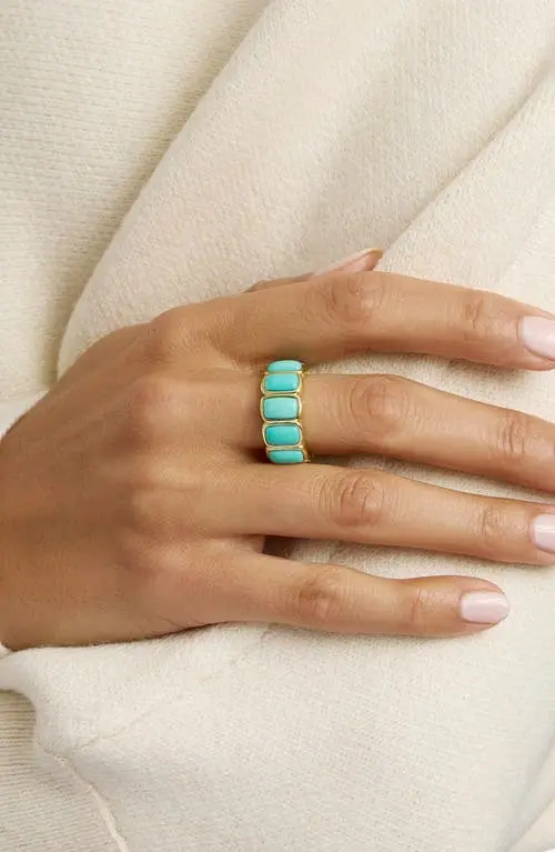 ATHRA LUXE Howlite Bezel Ring