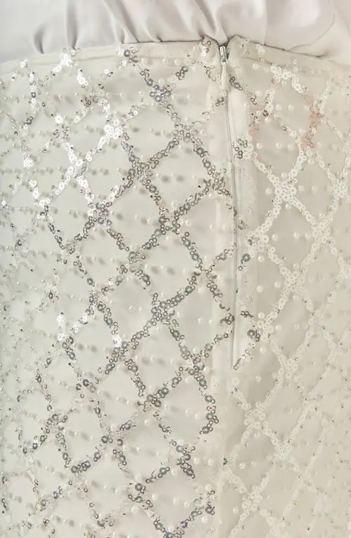 Endless Rose Embellished Mesh Maxi Skirt