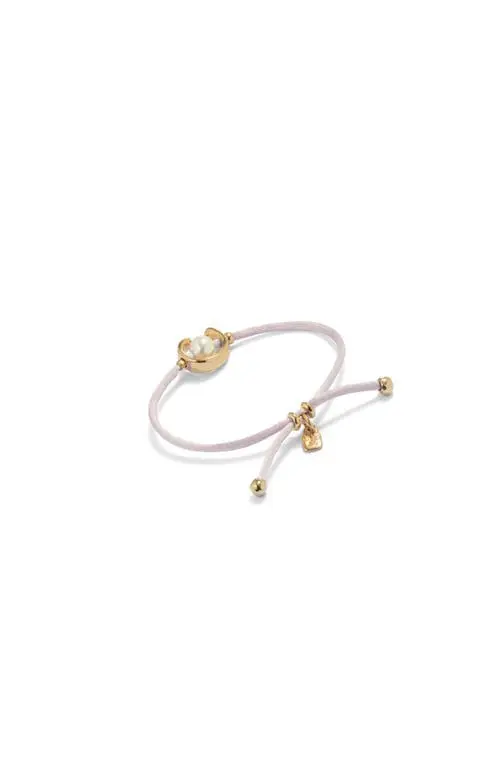 UNODE50 Brown Silk-style Thread Bracelet With Pearl Shell