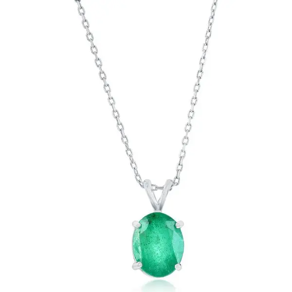 SOUZANA BY SUZY LEVIAN 14k Gold Emerald Pendant Necklace - Green