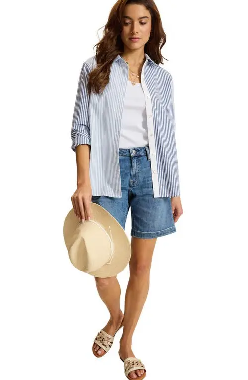Tommy Bahama Bay Breeze Relaxed Striped Cotton Shirt