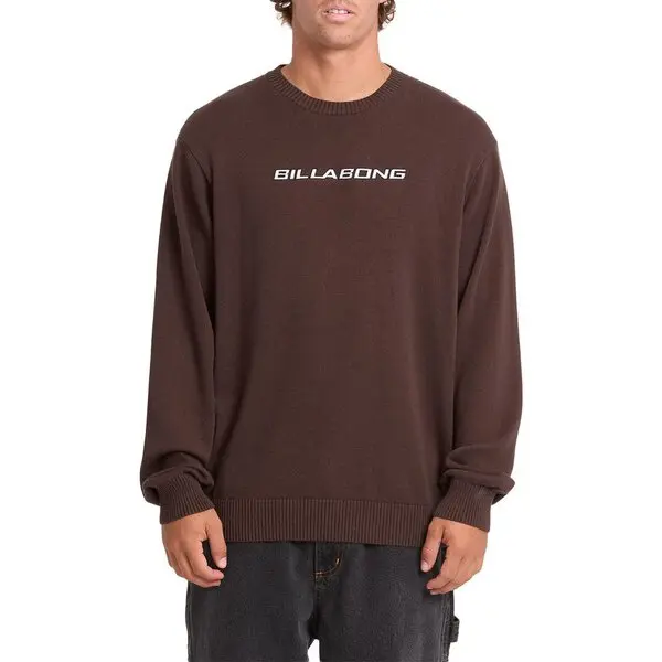 BILLABONG Relaxed Fit Crewneck Sweater With Logo Print
