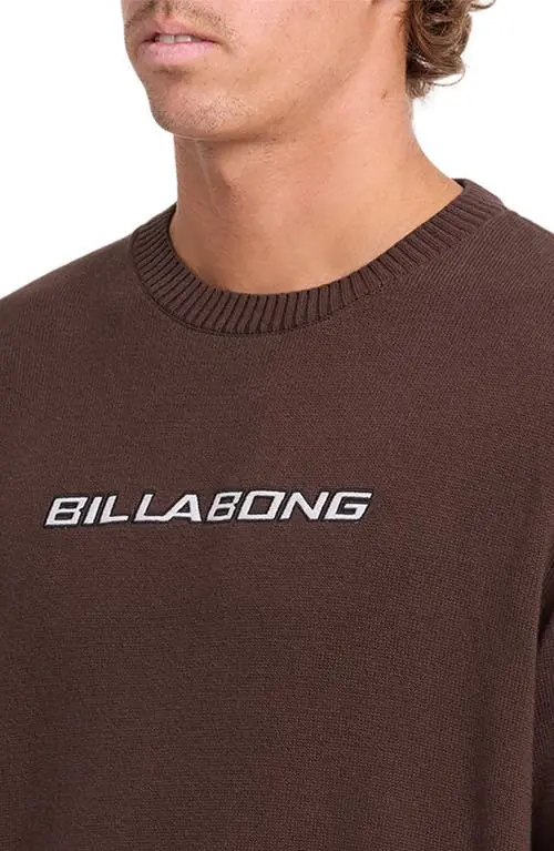 BILLABONG Relaxed Fit Crewneck Sweater With Logo Print