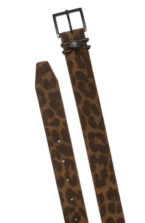 Kurt Geiger Shoreditch Print Suede Belt - Leopard
