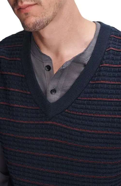 Rag & Bone Aaron Stripe V-neck Vest