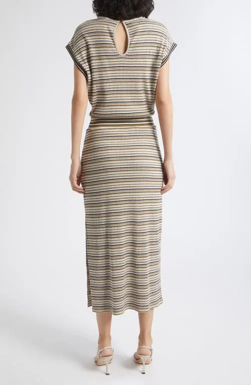 Ramy Brook Natalie Stripe Drop Waist Dress