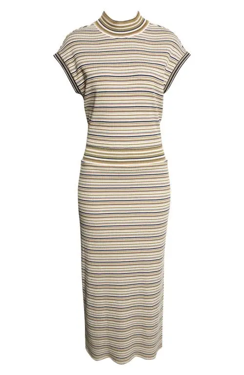 Ramy Brook Natalie Stripe Drop Waist Dress