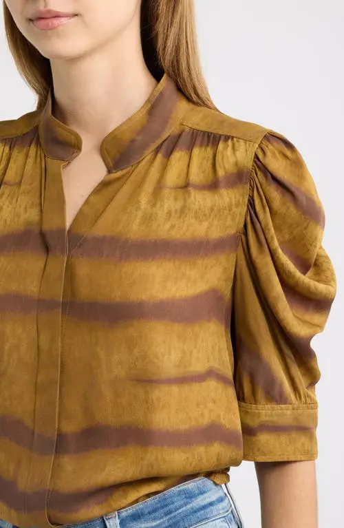 FRAME The Gillian Silk Top