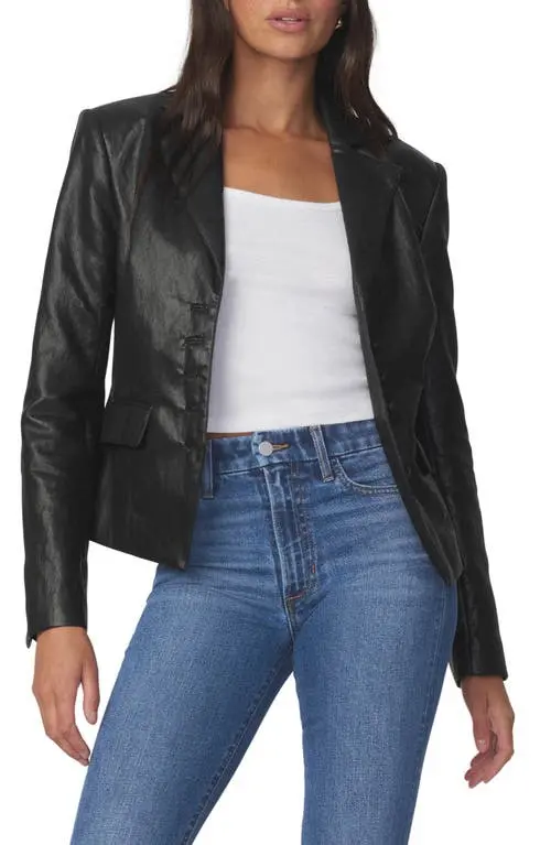 Joe's Jeans The Fitted Faux Leather Blazer