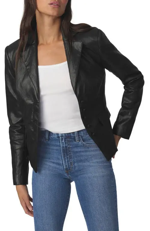 Joe's Jeans The Fitted Faux Leather Blazer