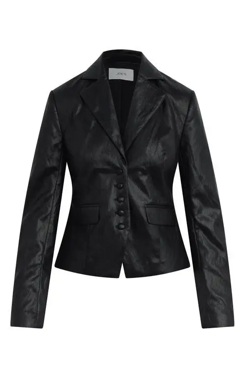 Joe's Jeans The Fitted Faux Leather Blazer