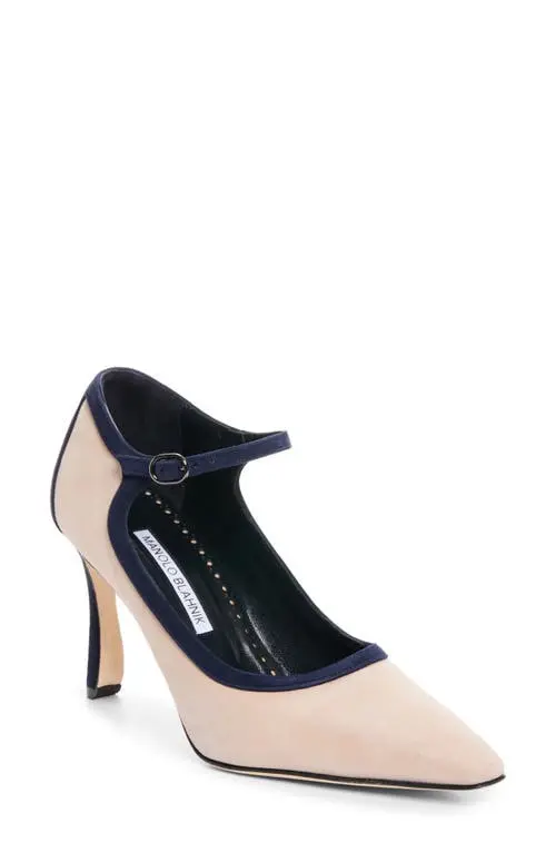 Manolo Blahnik Churla Ankle Strap Pump
