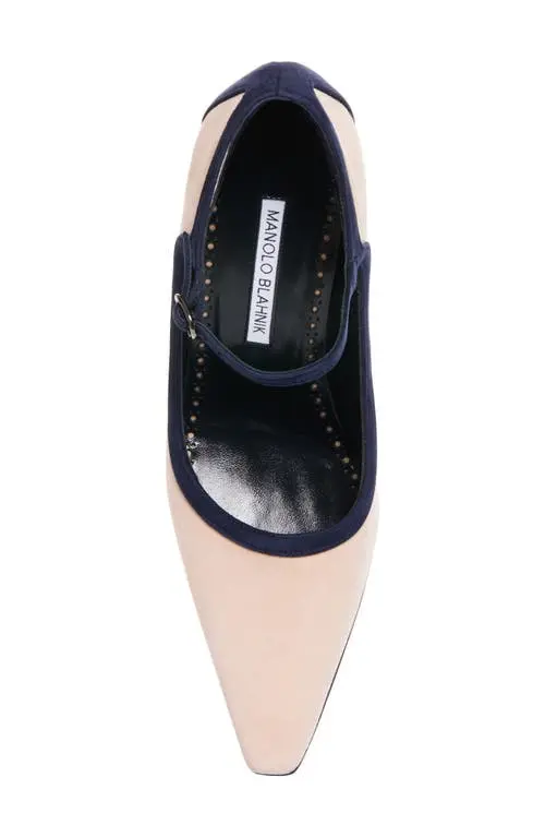 Manolo Blahnik Churla Ankle Strap Pump