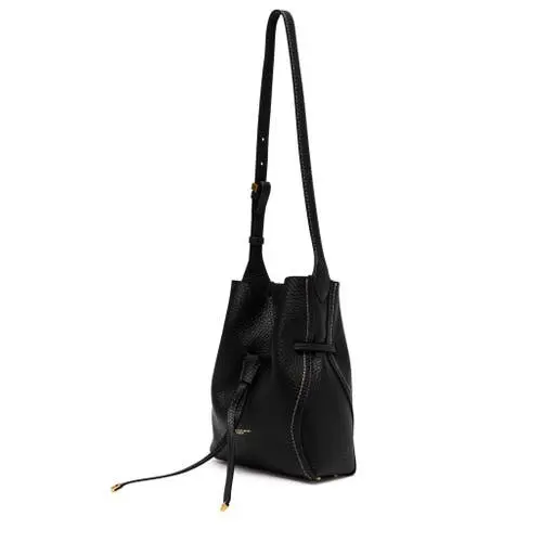 GIANNI CHIARINI Sienna Leather Drawstring Bucket Bag