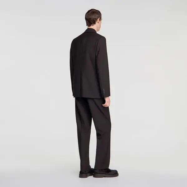 Sandro Virgin Wool Suit Jacket