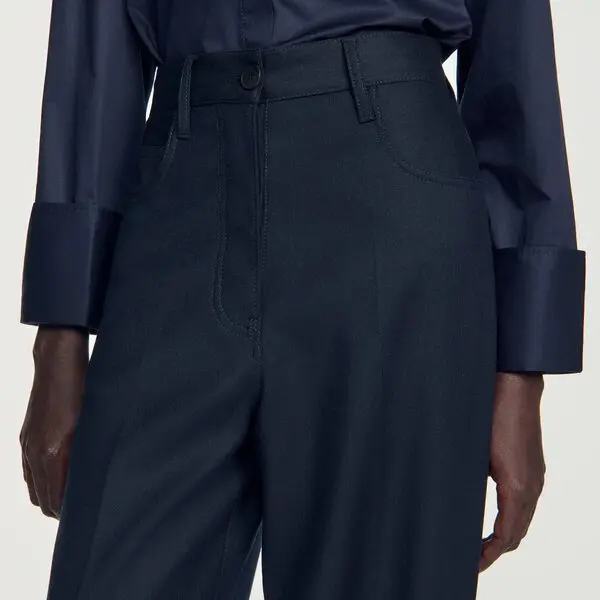 Sandro Wool Suit Trousers
