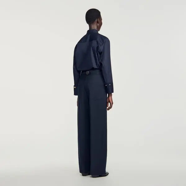 Sandro Wool Suit Trousers