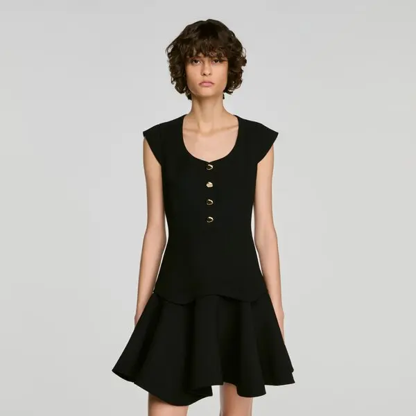 Sandro Short Button-up Dress