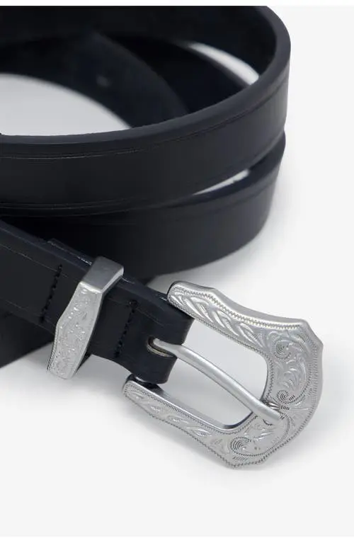 Mnml Slim Western Leather Belt