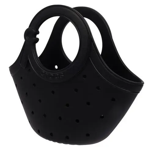 CROCS Medium Eva Tote Bag With Round Handle & Soft Touch Buckle - Black