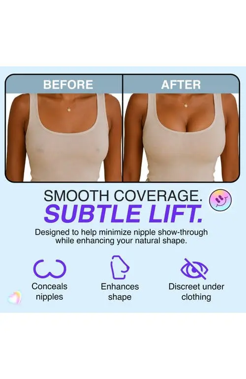 LECHERY® Edgestick Push Up Adhesive-free Center Reusable Silicone Nipple Covers