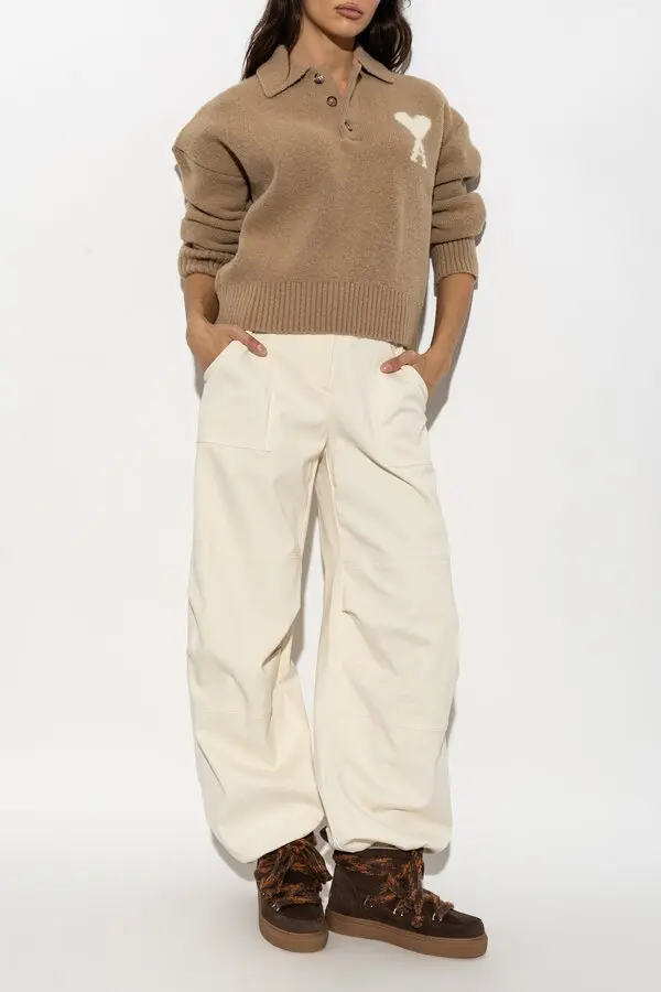 AMI Paris Long Sleeve Polo