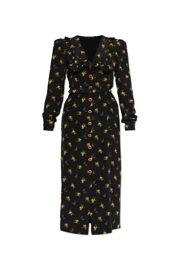 Alessandra Rich Floral Motif Dress