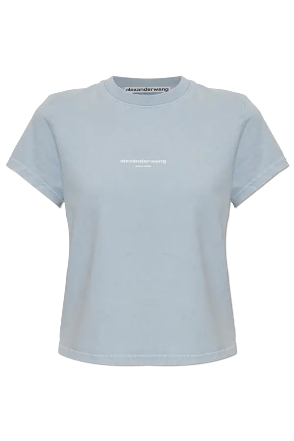 Alexander Wang T-shirt With Logo - Blue