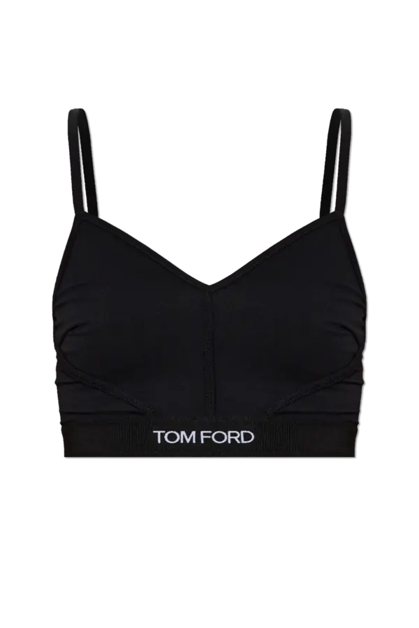 TOM FORD Logo Bra - Black